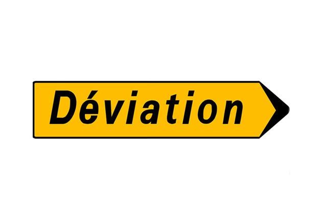 Panneau "déviation" | Vivre
